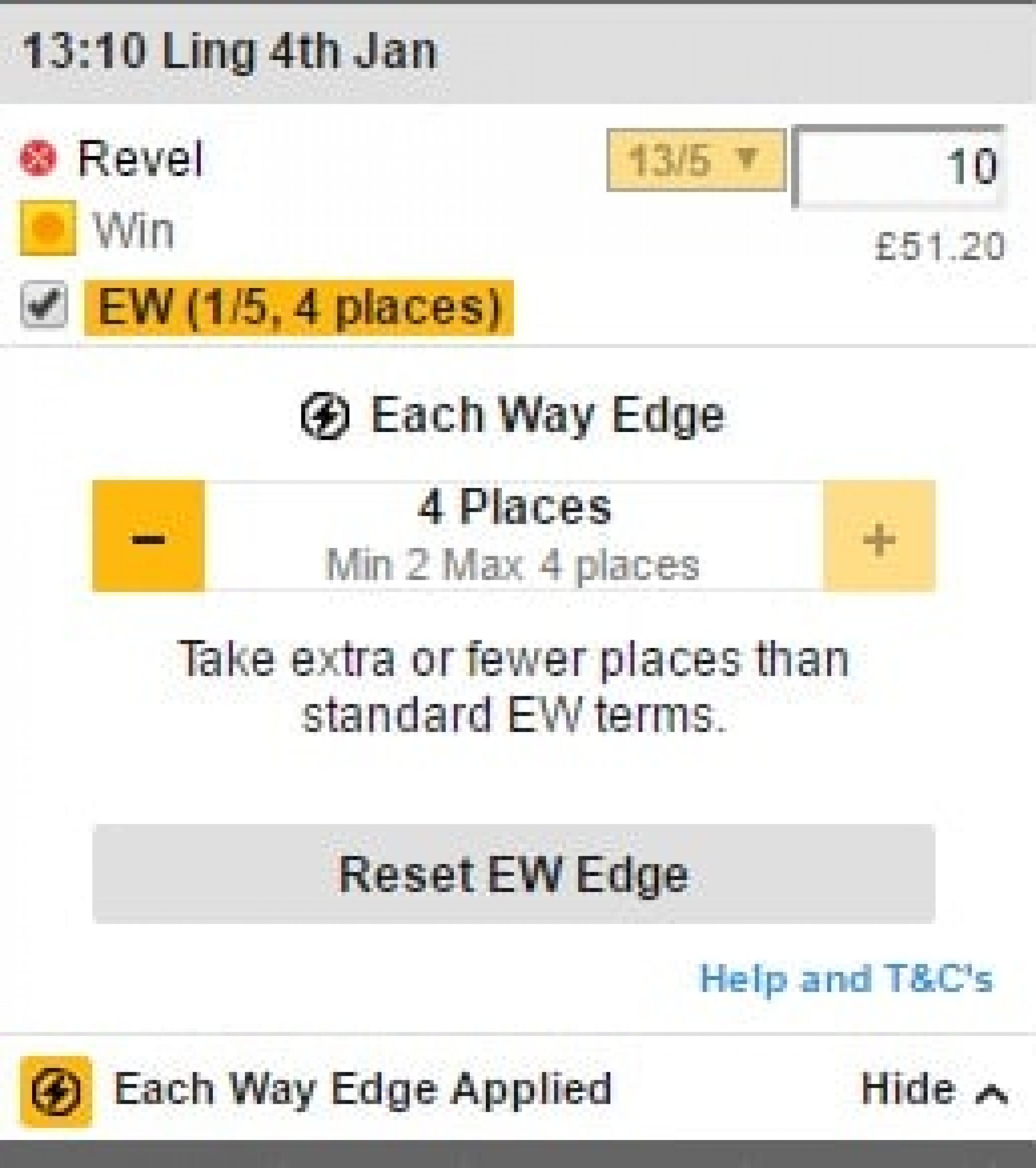 What Is Betfair Each Way Edge? » Which Bookie